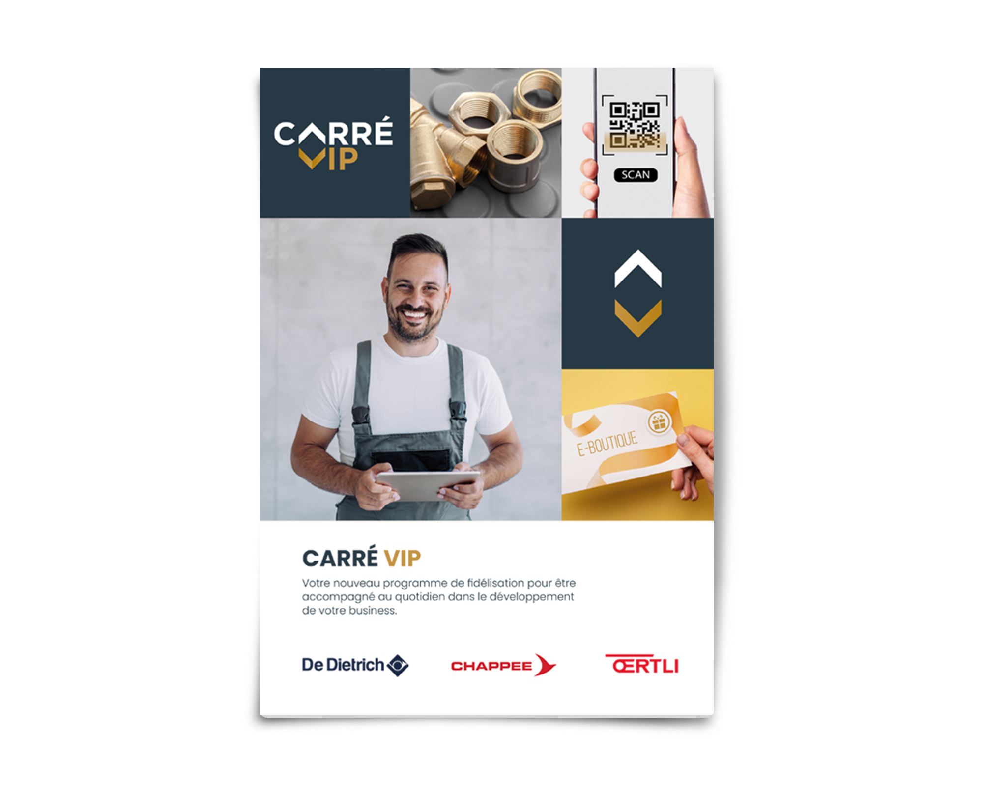 Carré VIP – brochure – Shifumi, agence de design stratégique